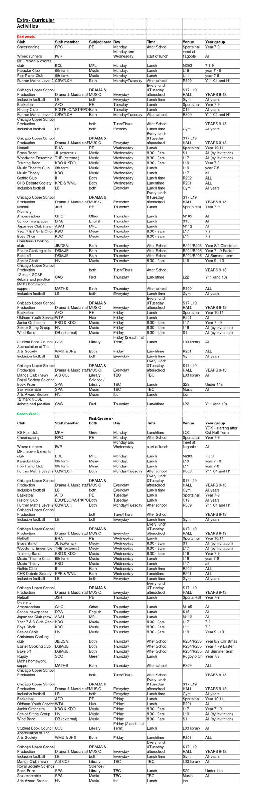 Extra-Curricular Activities – Crompton House School